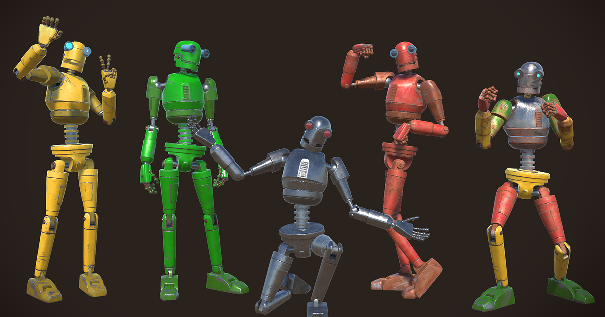 Iron Robot B – Character | 3D Characters | Unity Asset Store