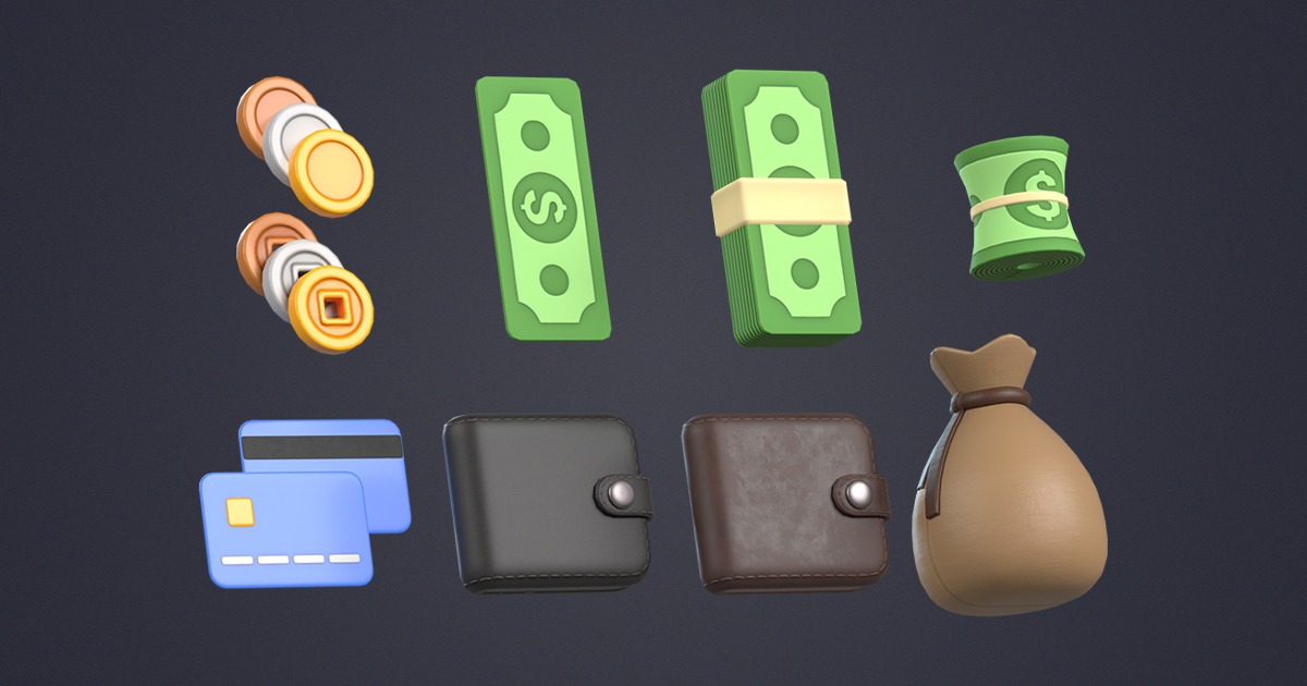 Cartoon Money Pack | 3D Props | Unity Asset Store