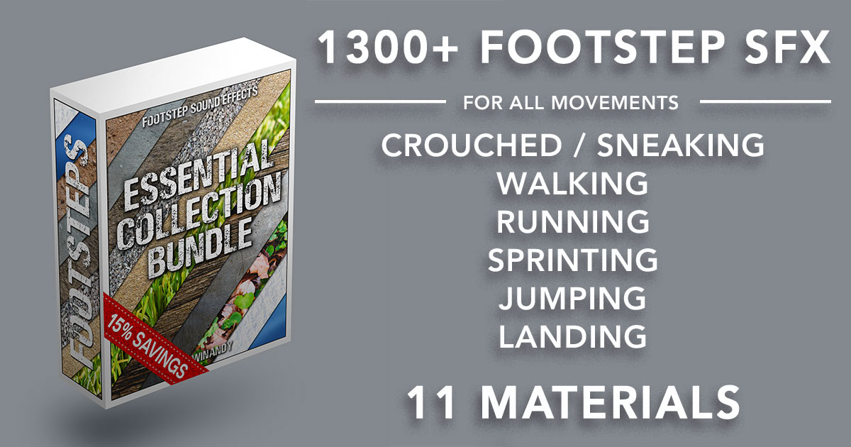 Footsteps Sound FX - Essential Collection Bundle | その他効果音 効果音 | Unity Asset Store