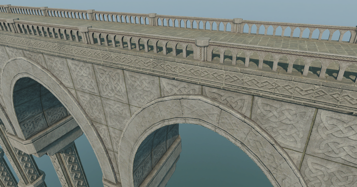 Ancient Dwarven Bridge - Modular | 3D Exterior | Unity Asset Store