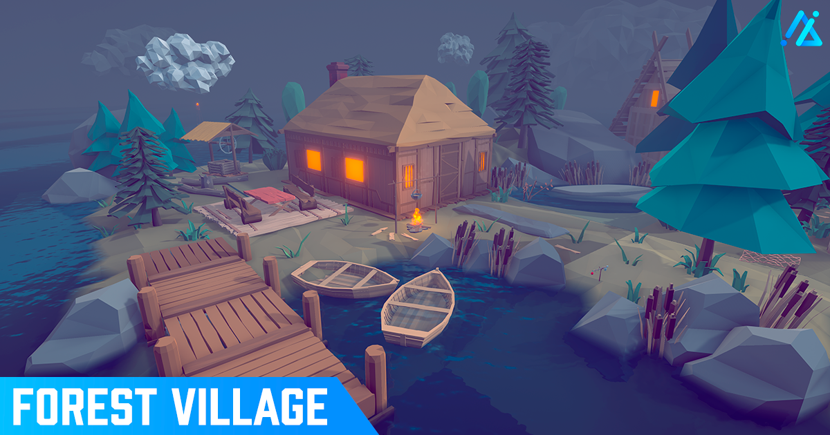 POLY - Forest Village (SRP, URP, HDRP) | 3D Environments | Unity Asset ...
