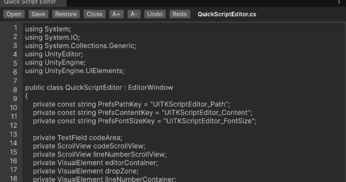 Quick Editor Script | Utilities Tools | Unity Asset Store