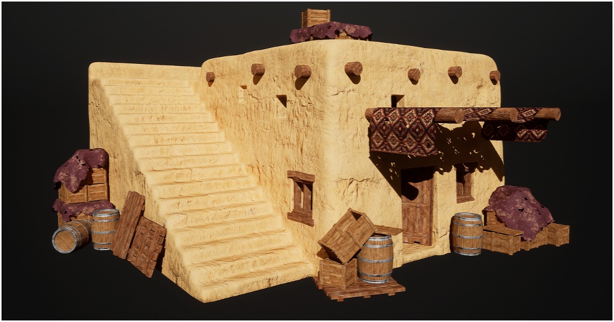 REALISTIC - Desert House Vol.2 | 3D Props | Unity Asset Store