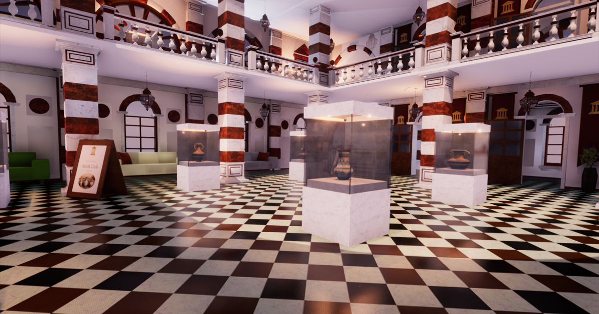 Museum Modular Building | 3D Interior | Unity Asset Store