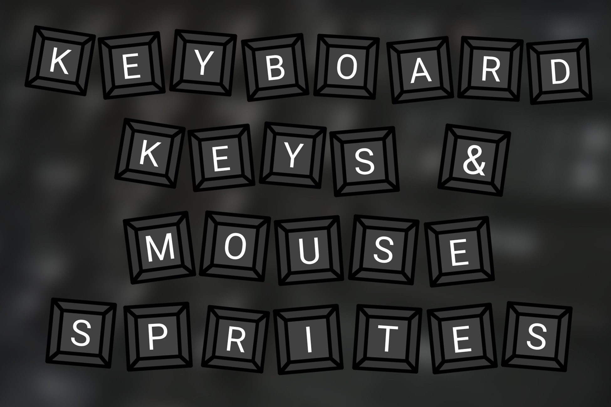 Keyboard Keys And Mouse Sprites 2d Gui Unity Asset Store 8400