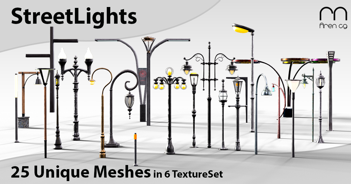 Ac Street Lights | 3D Urban | Unity Asset Store