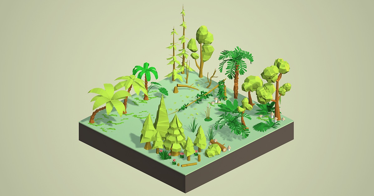 Low Poly Vegetation Pack - Polyworks | 3D Vegetation | Unity Asset Store