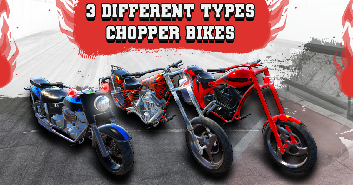 Motorcycle Pack: Chopper Bikes | 3D Land | Unity Asset Store