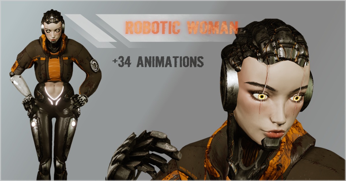 Woman Cyborg 4 | 3D 人形角色 | Unity Asset Store