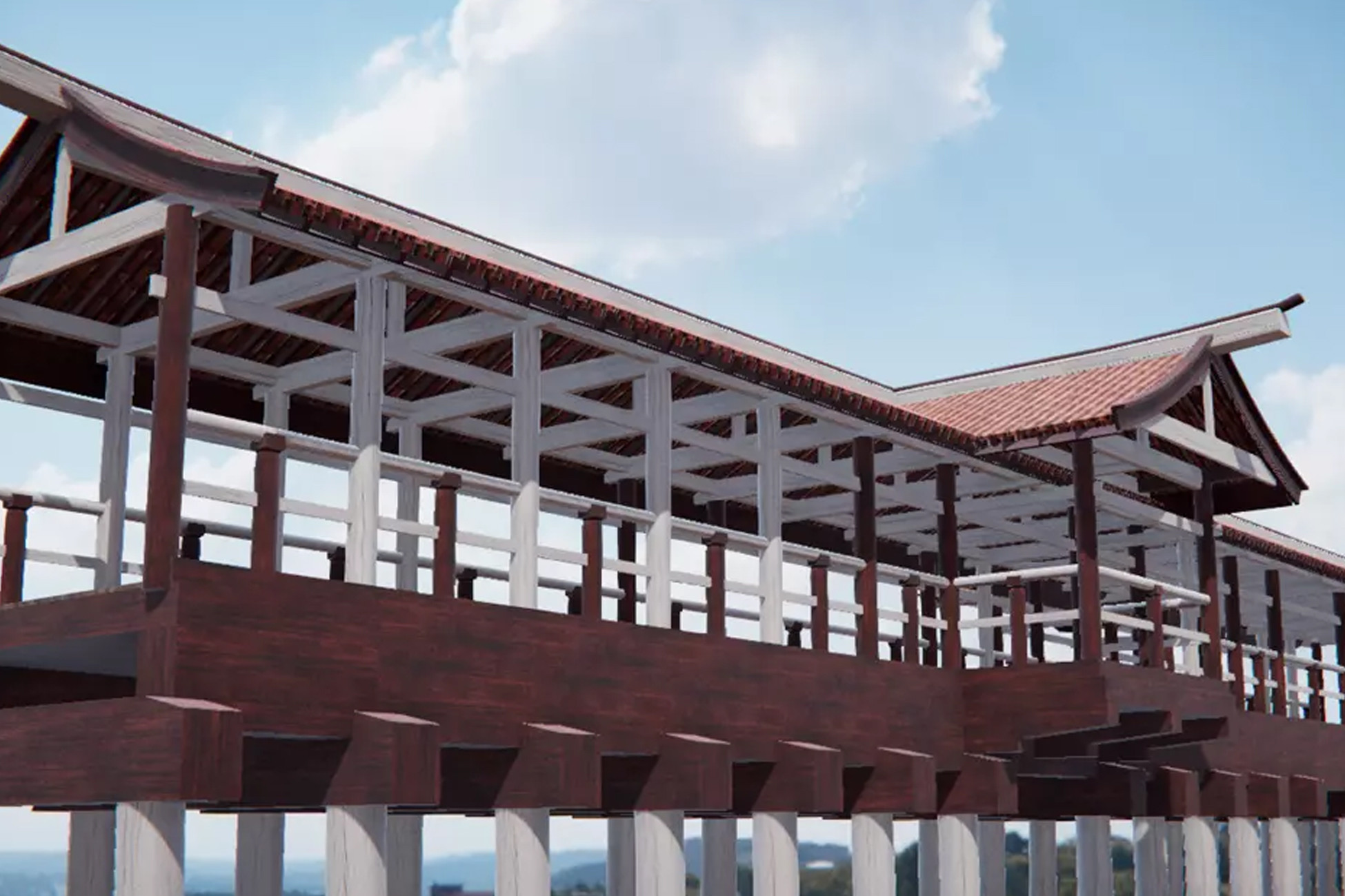Modular Asian Bridge | 3D Historic | Unity Asset Store