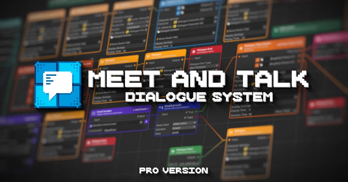 Meet and Talk - Dialogue System | Pro Version | Visual Scripting | Unity Asset Store