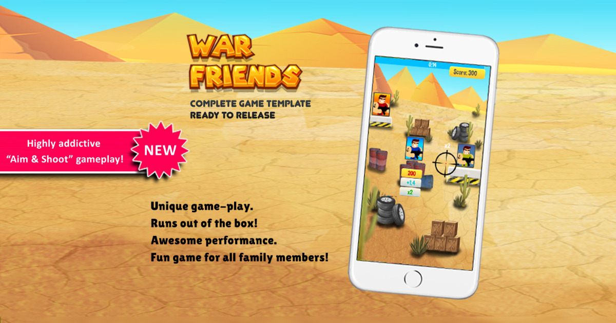 War Friends! Aim & Shoot complete game template | Packs | Unity Asset Store