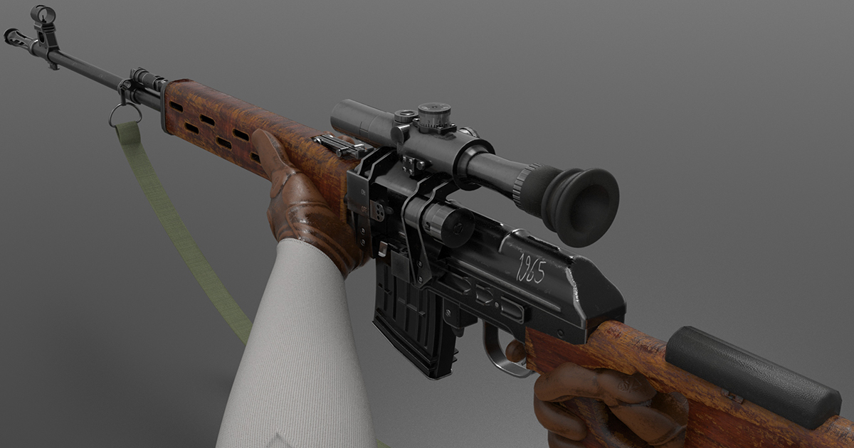 SVD Sniper Rifle (Fps - Tps) | 3D Weapons | Unity Asset Store