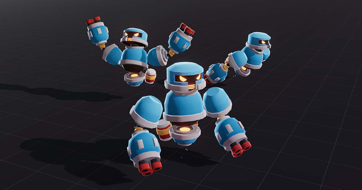 Trooper Robot Cute Series | 3D Robots | Unity Asset Store