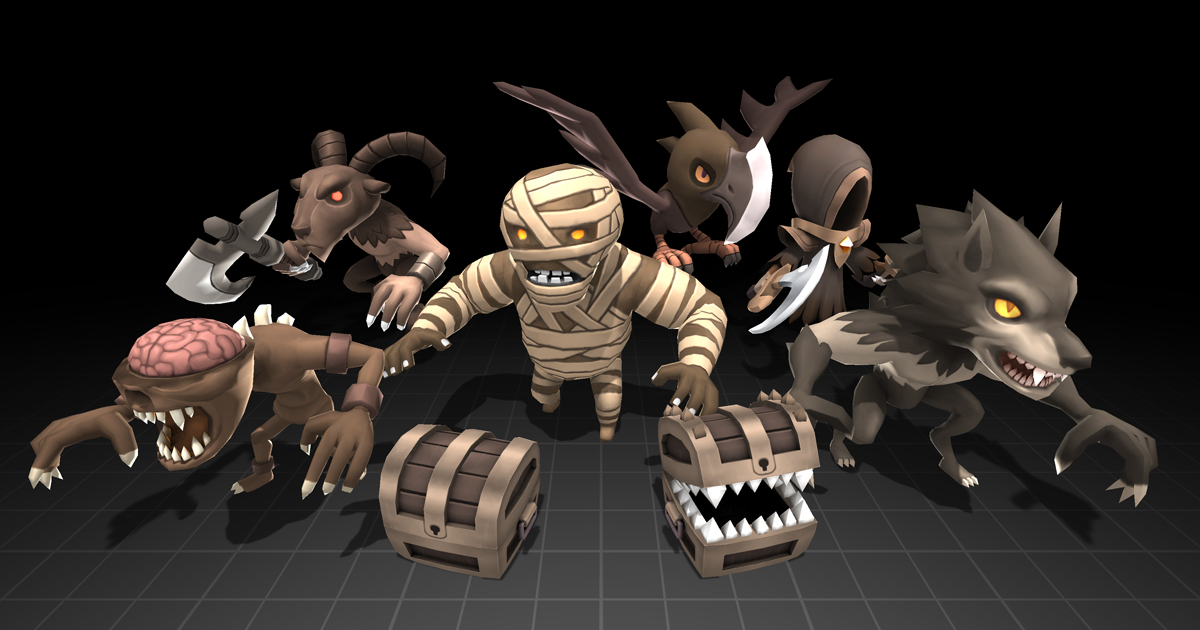 Minions Series - Monsterset 03 | 3D Creatures | Unity Asset Store