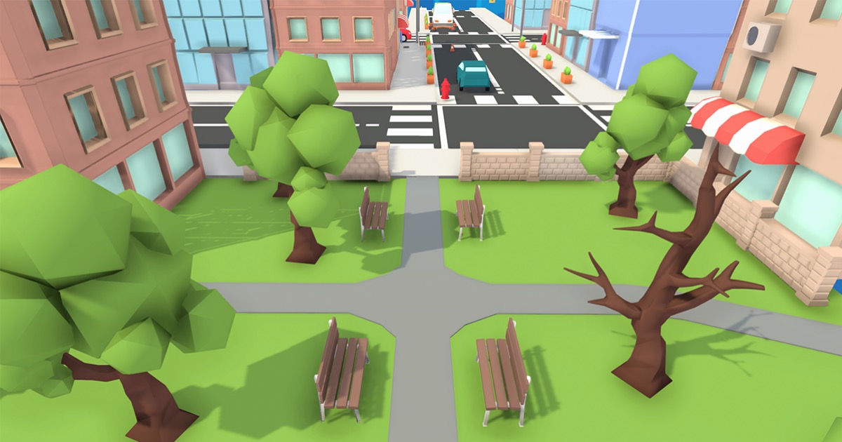 Low Poly - City And Vehicle | 3D Environments | Unity Asset Store