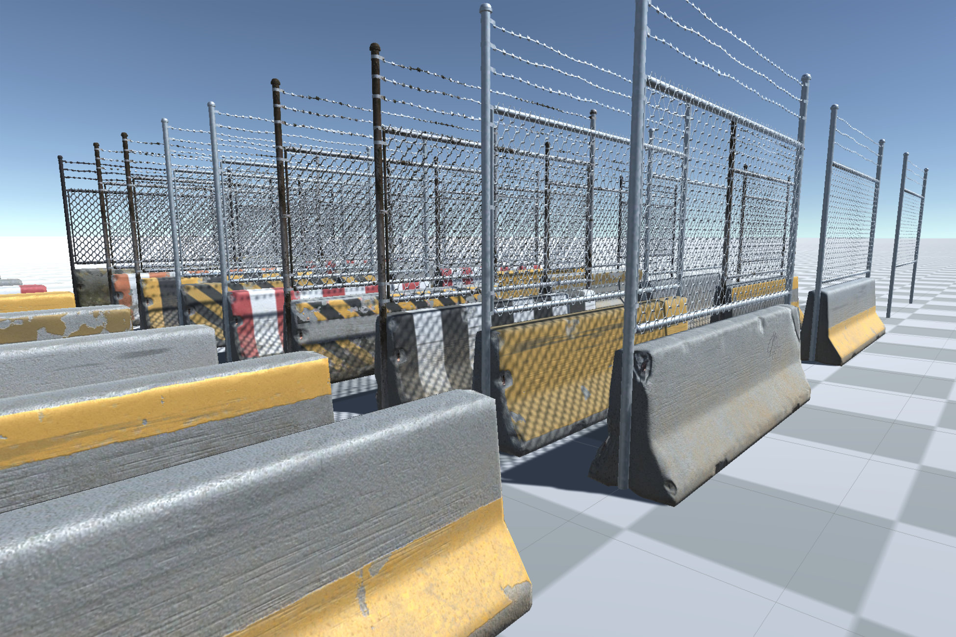 Classic Concrete Barriers Plus | 3D Industrial | Unity Asset Store