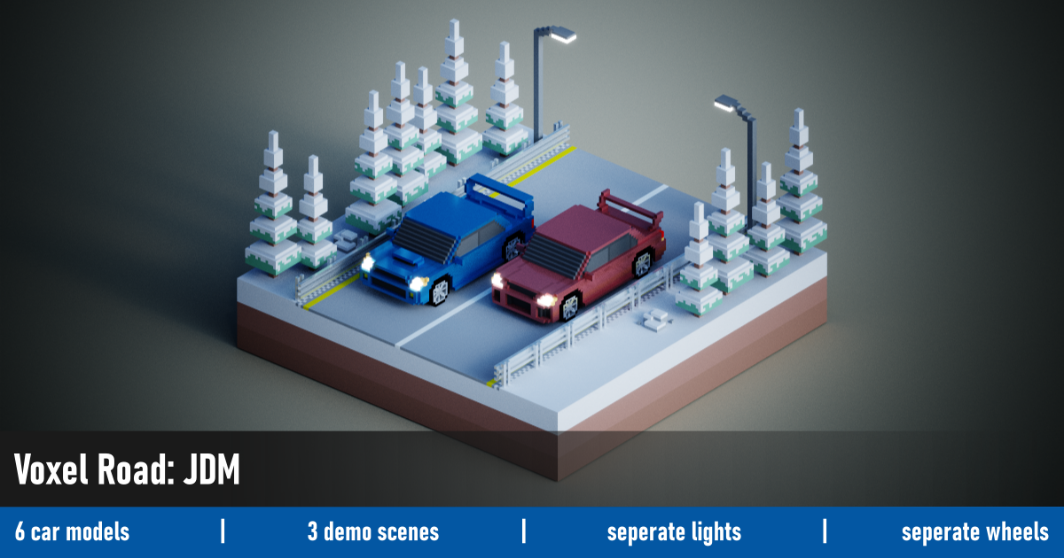 Voxel Road: JDM | 3D Vehicles | Unity Asset Store