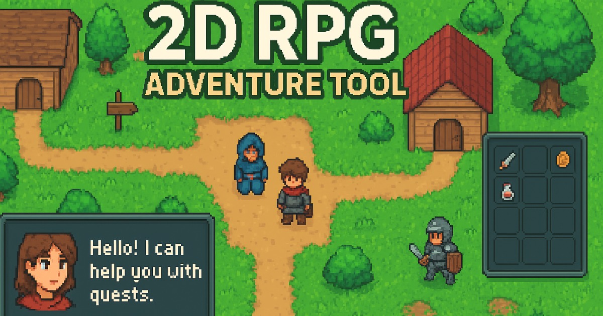 2D RPG Adventure Tool by Daikage | Game Toolkits | Unity Asset Store