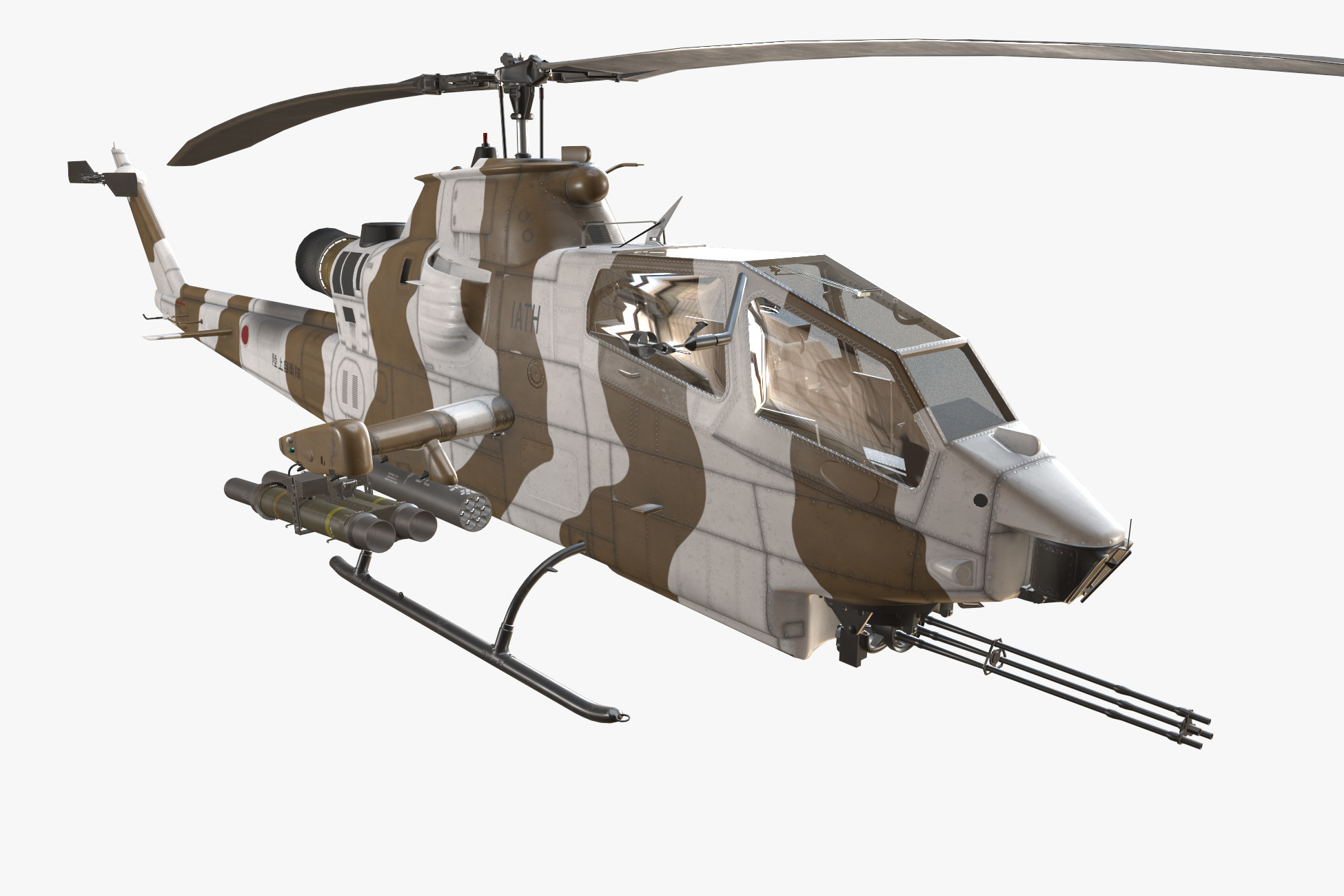 Cobra AH-1S Japan Self-Defense Winter Static | 3D Air | Unity Asset Store