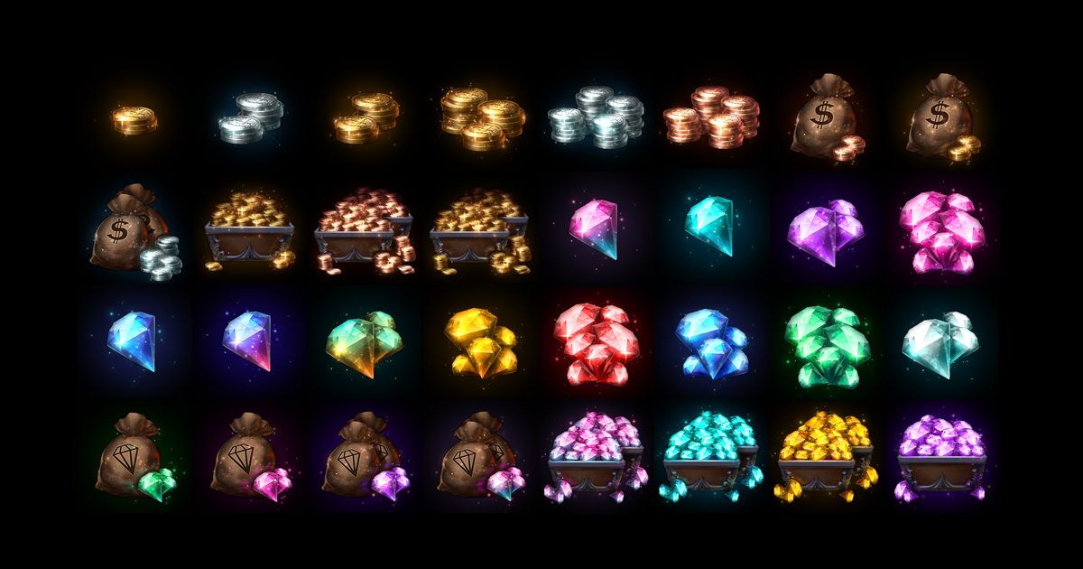 gem&gold icon | 2D Icons | Unity Asset Store