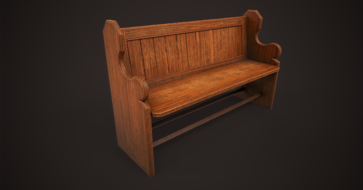 Vintage bench | 3D Furniture | Unity Asset Store