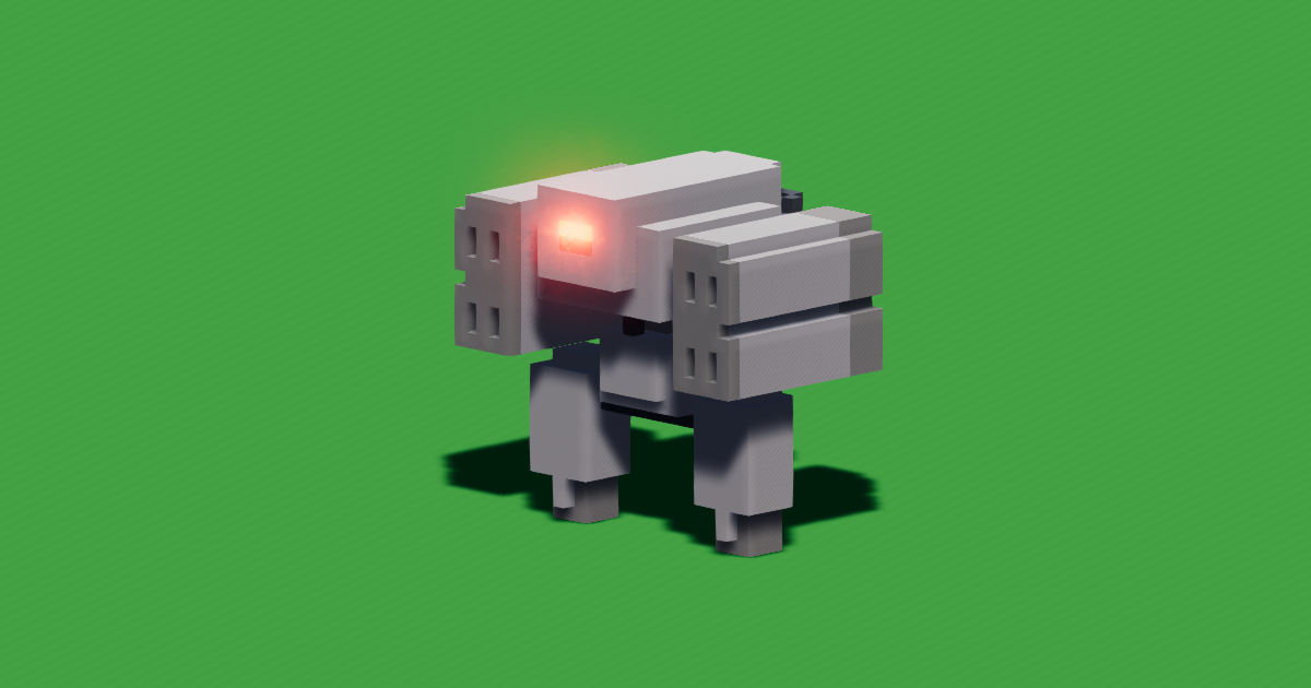 Voxel Sci-Fi Robot | 3D 캐릭터 | Unity Asset Store
