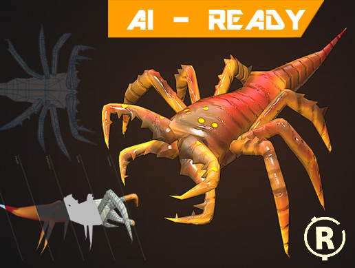 Hybrid Spider | 3D クリーチャー | Unity Asset Store