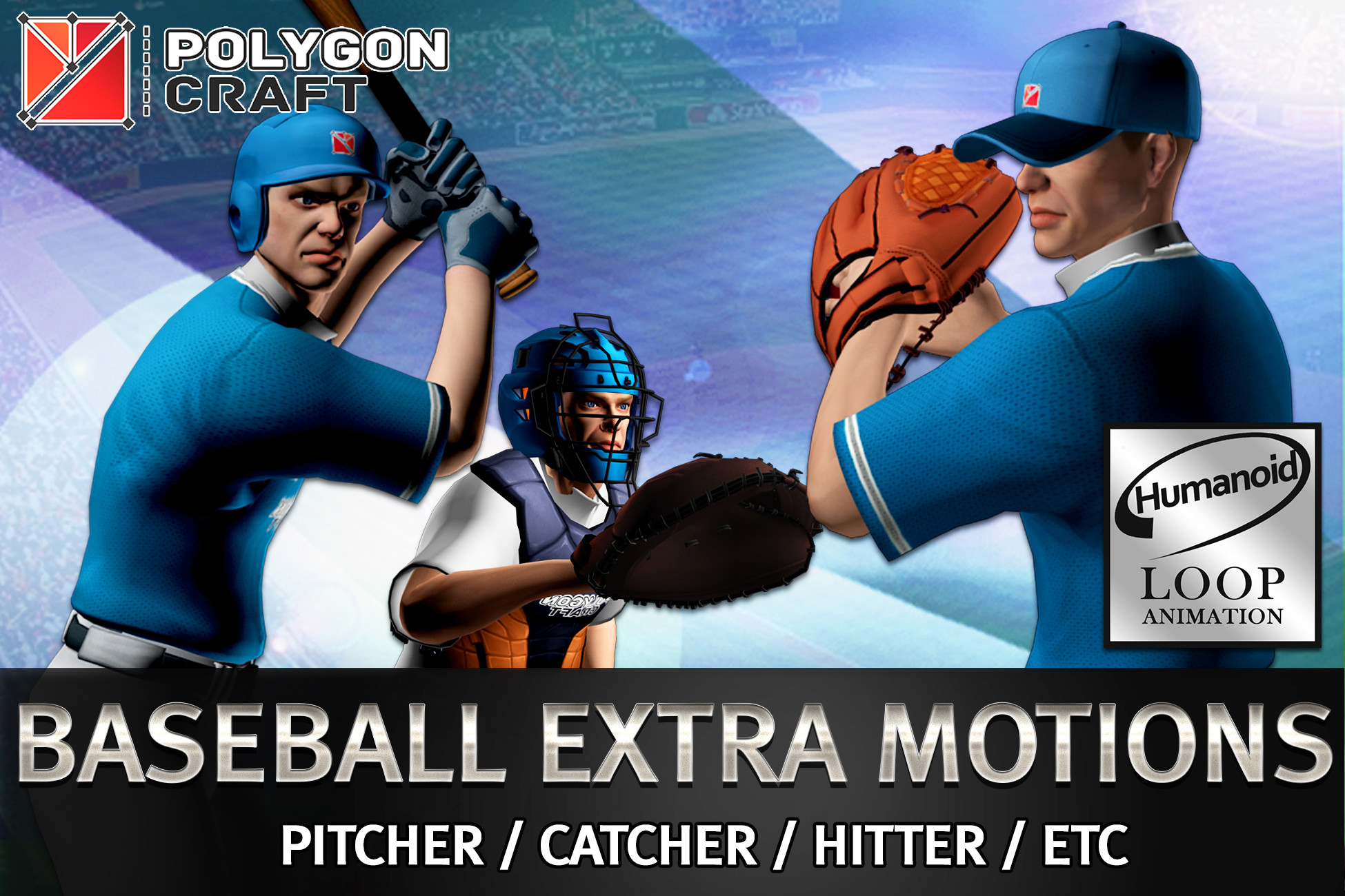 Baseball Extra Motions - Pitcher, Catcher, Hitter, etc | 3D Animations ...