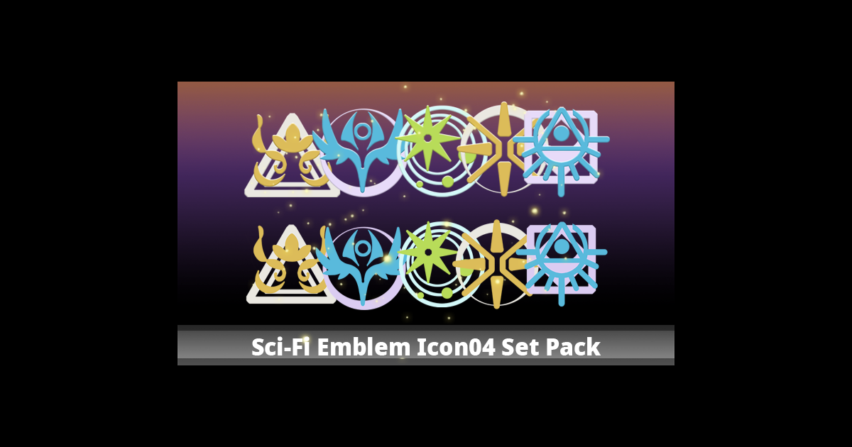 Sci-Fi Emblem Icon04 Set Pack | 2D Icons | Unity Asset Store