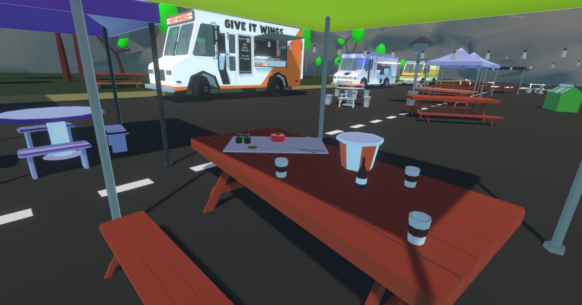 TDG Food Trucks Festival - Low Poly 3D Pack | 3D Props | Unity Asset Store