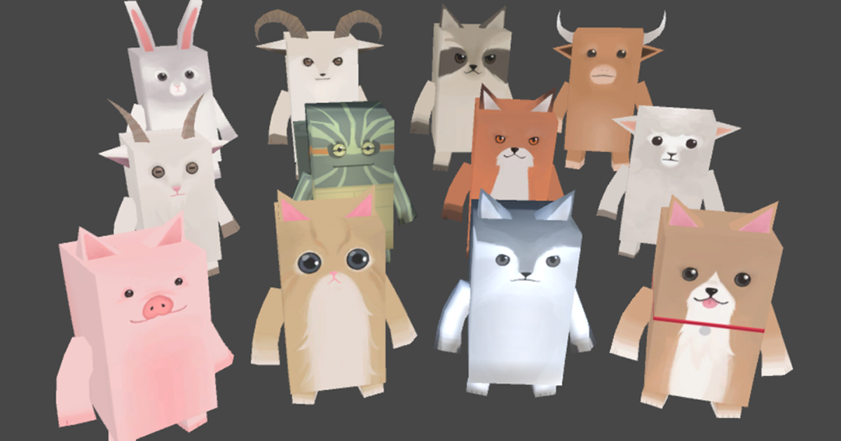 Cube-Animal_Pack3 | 3D Characters | Unity Asset Store
