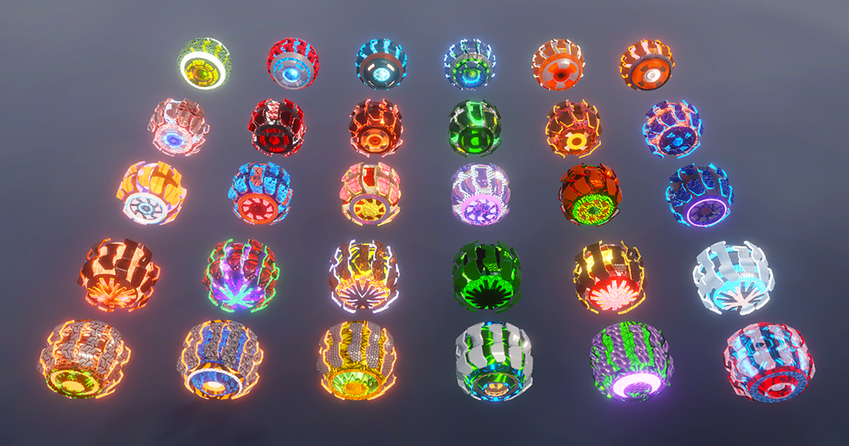 Rolling Balls Sci-fi Pack 2 | 3D Props | Unity Asset Store