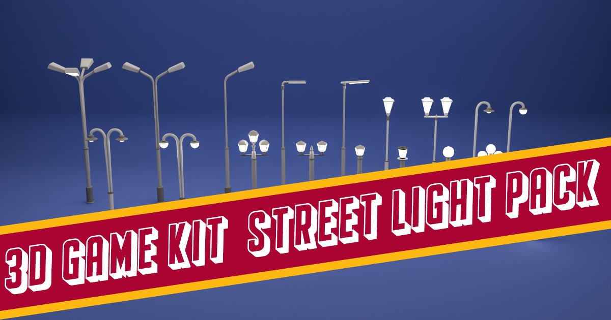 3D Game Kit-Street Light Pack | 3D Exterior | Unity Asset Store