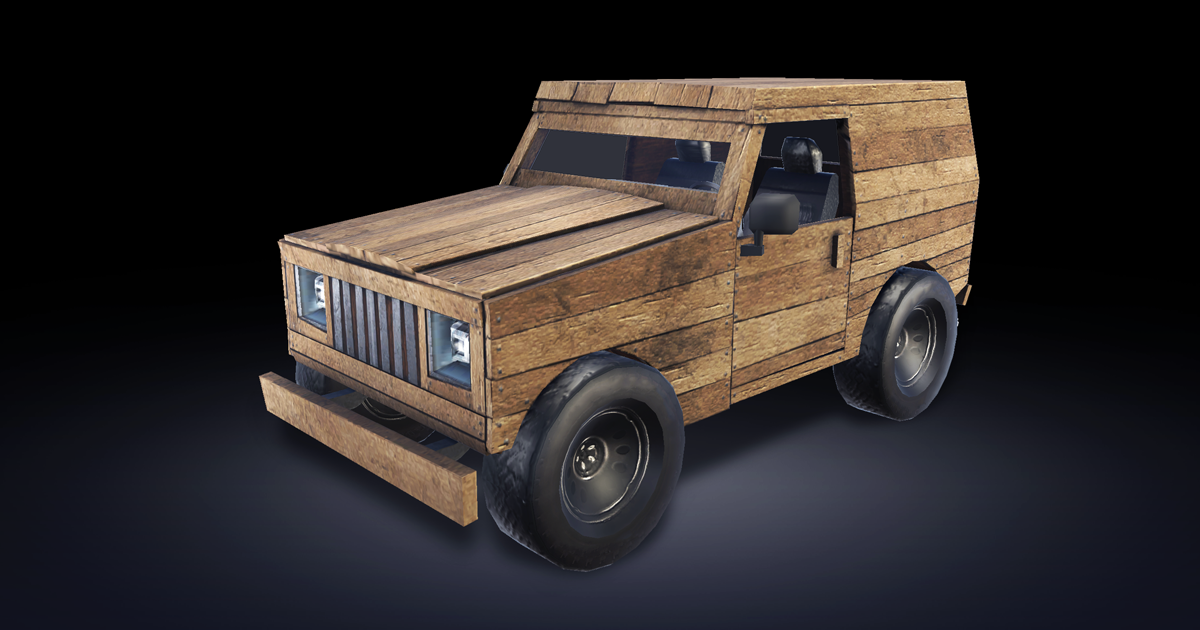 Low Poly Plank Car | 3D Land | Unity Asset Store