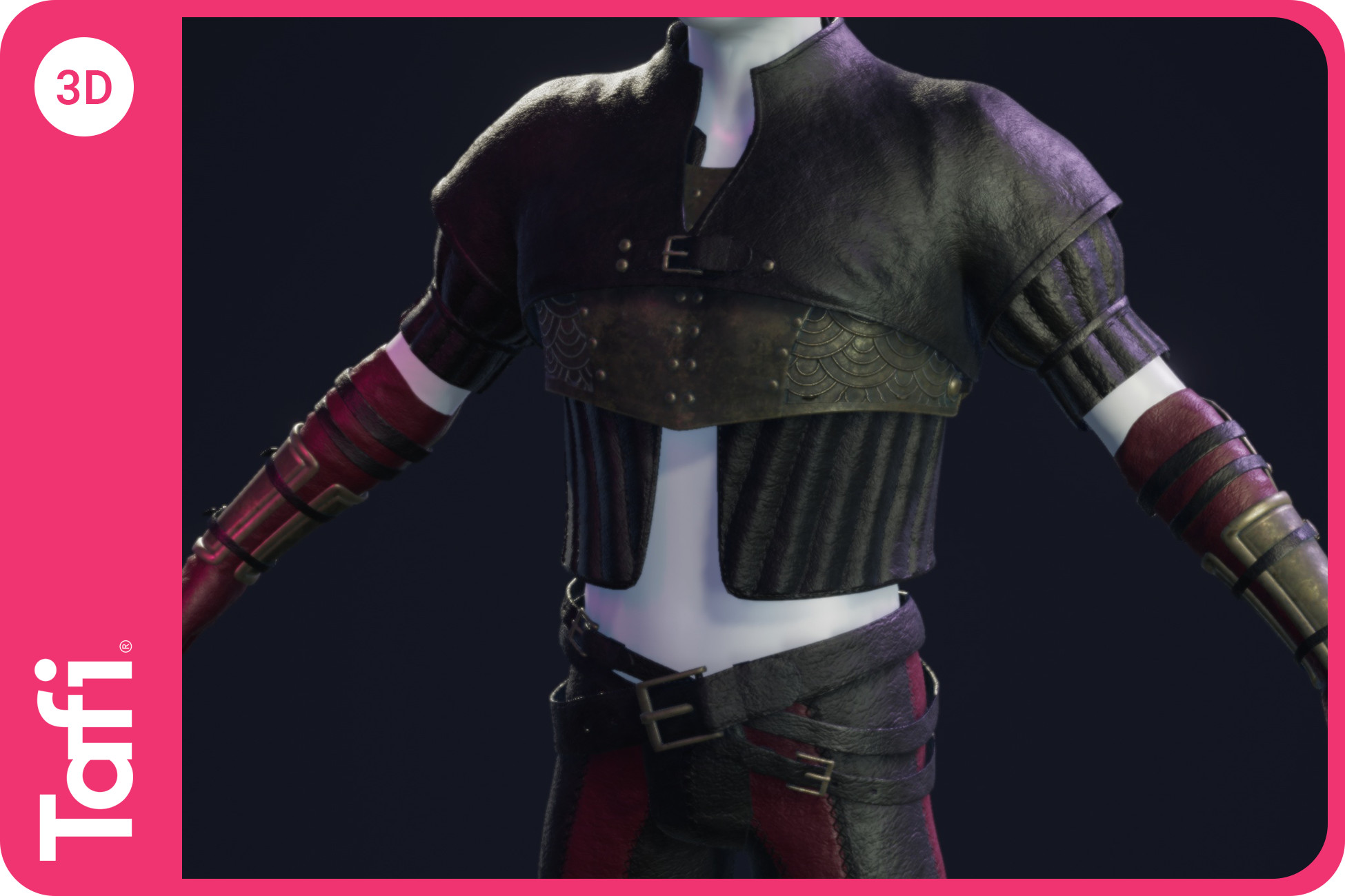 Crows Watch Outfit Male from Tafi | 3D Clothing | Unity Asset Store