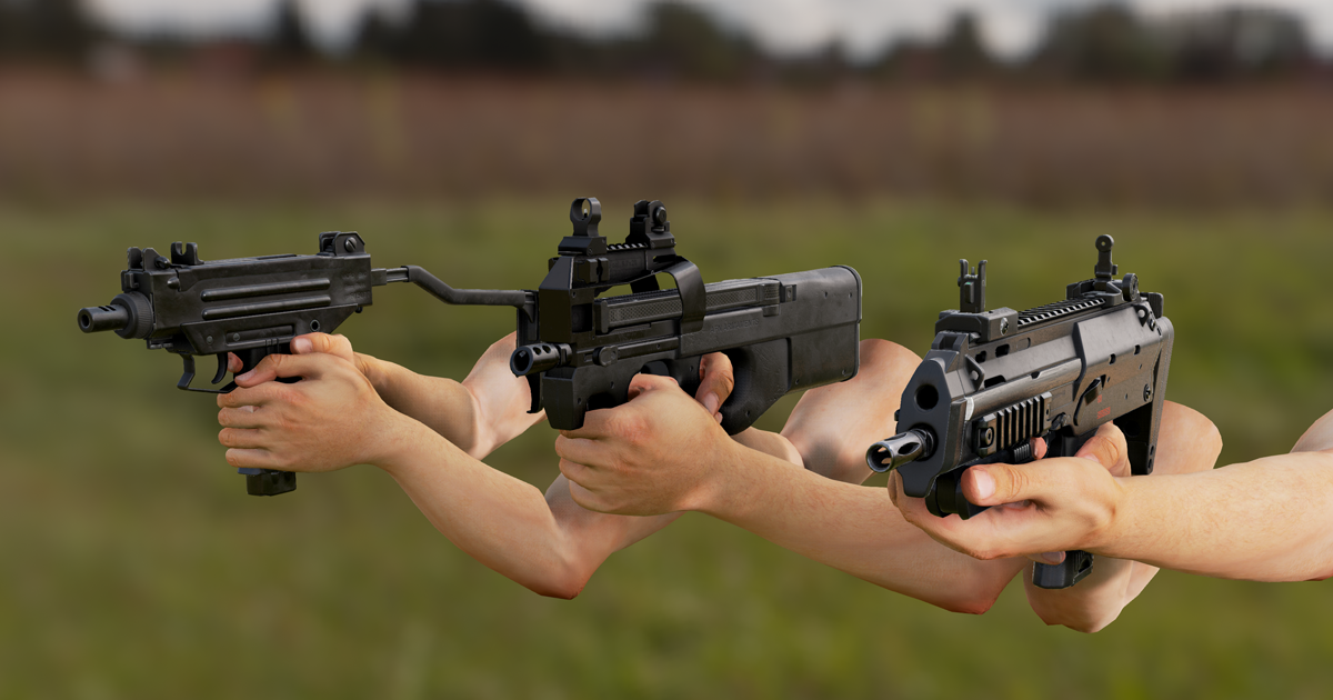 Animated SMG 3-Pack | 3D Characters | Unity Asset Store