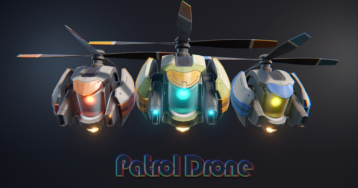 Patrol Drone | 3D Robots | Unity Asset Store