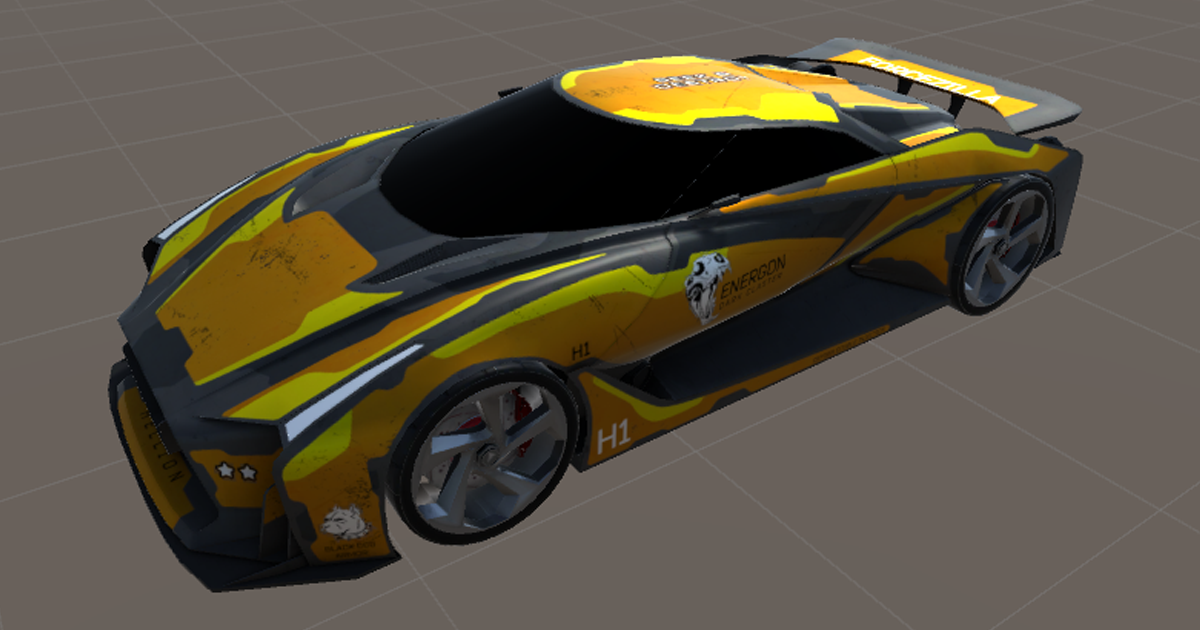 Race game car, Nissan GTR concept (Low Poly) | 3D Land | Unity Asset Store