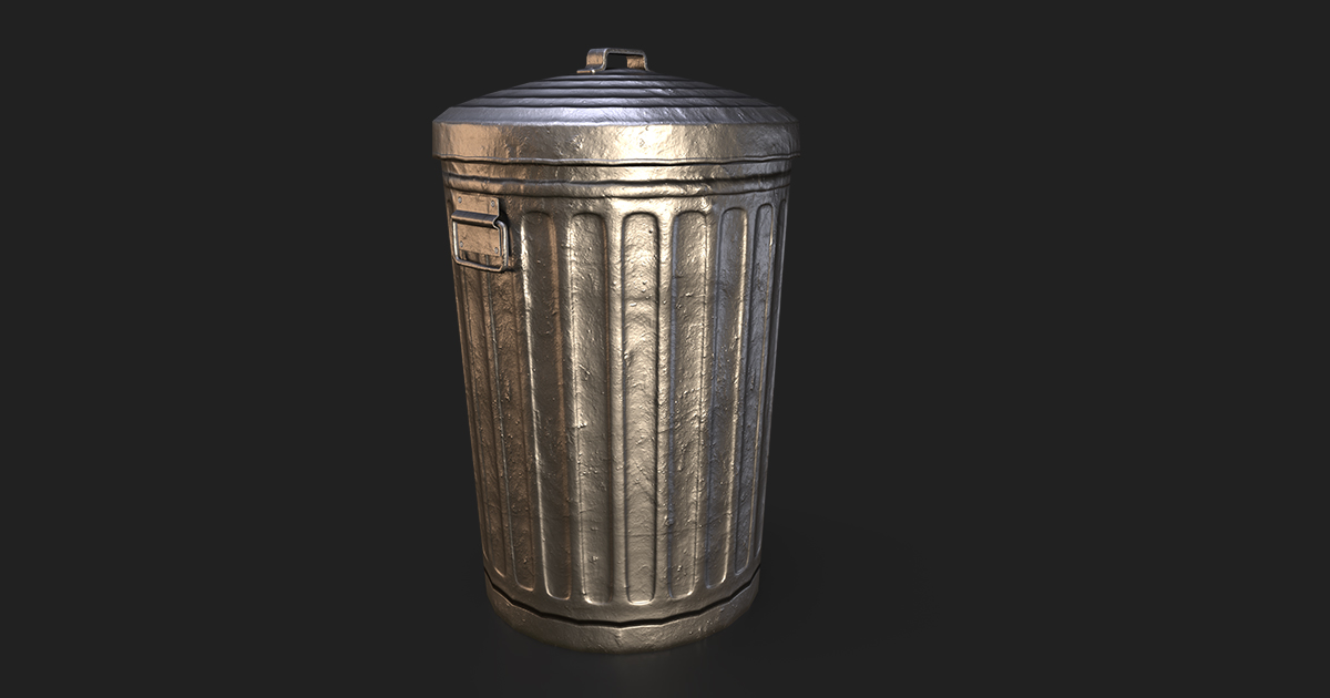 Garbage Can 3D Model Game Ready | 3D Props | Unity Asset Store