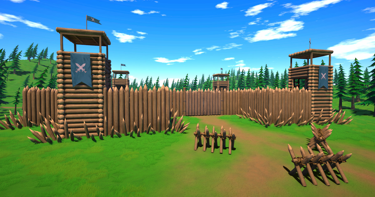 Wooden Fort - Stylized Fantasy Environment | 3D Environments | Unity ...