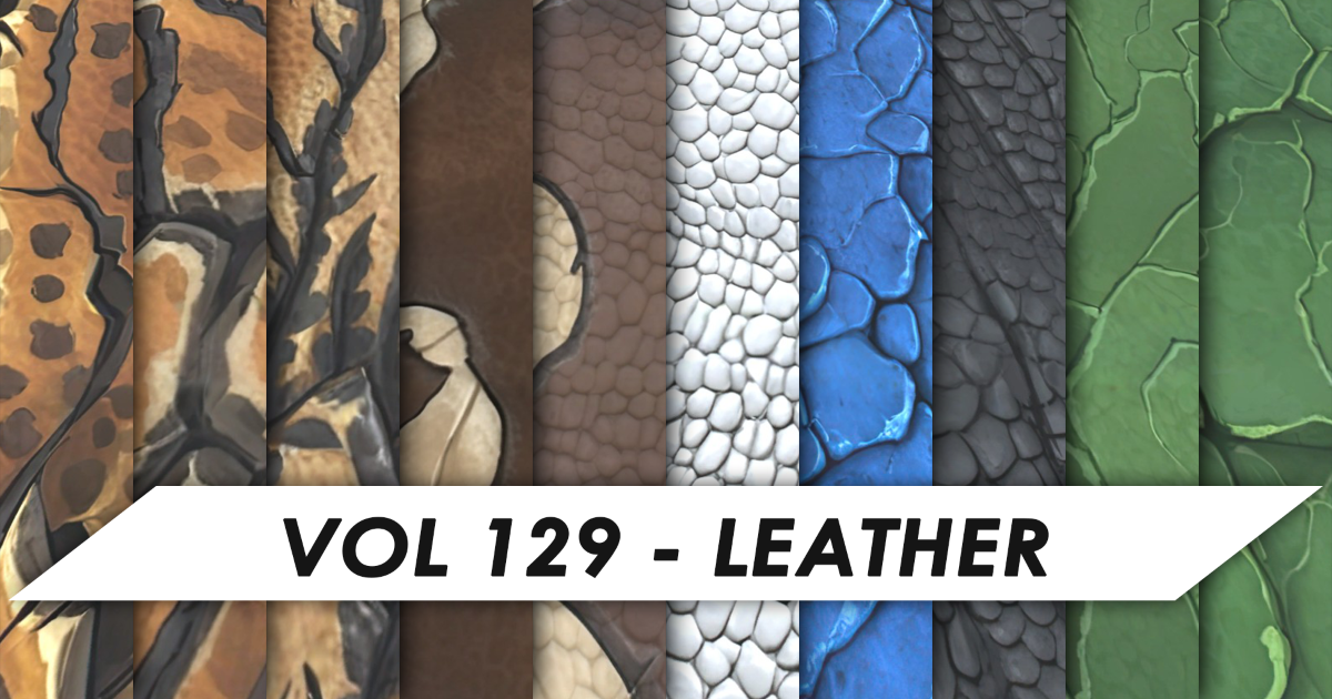 Stylized Textures - Vol 129 - Leather | 2D Textures & Materials | Unity ...