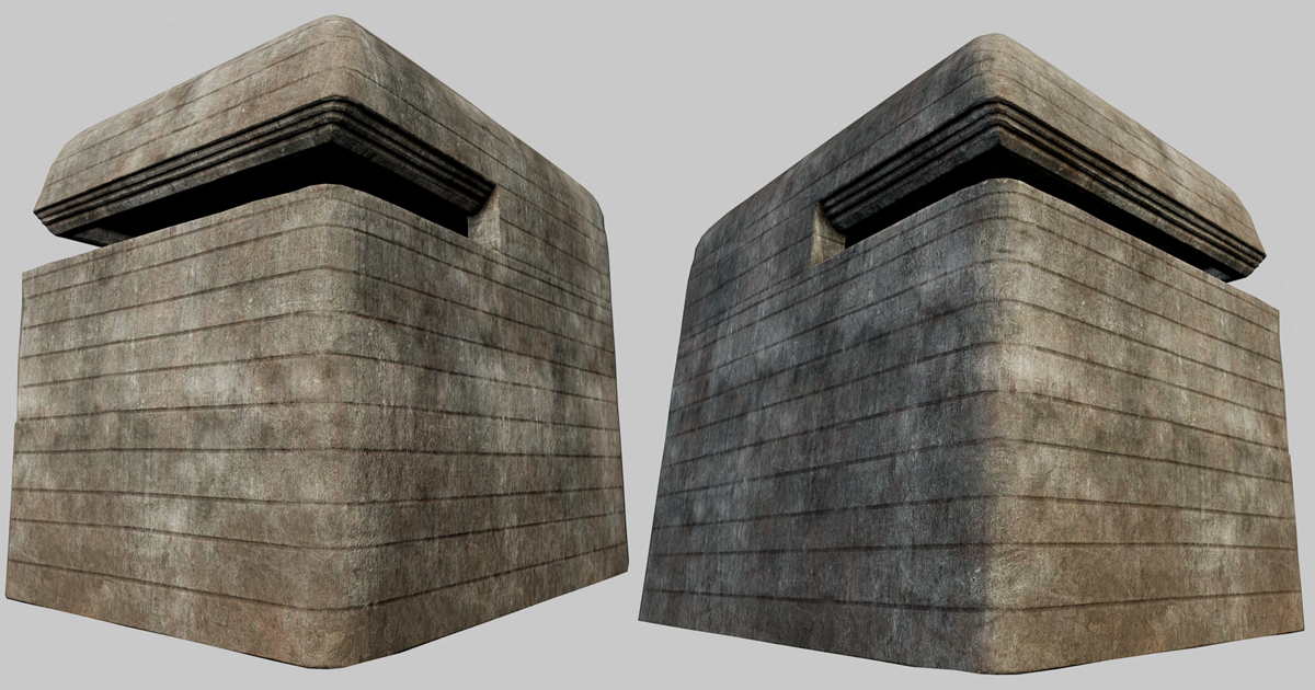 Large Concrete Bunker PBR | 3D Exterior | Unity Asset Store