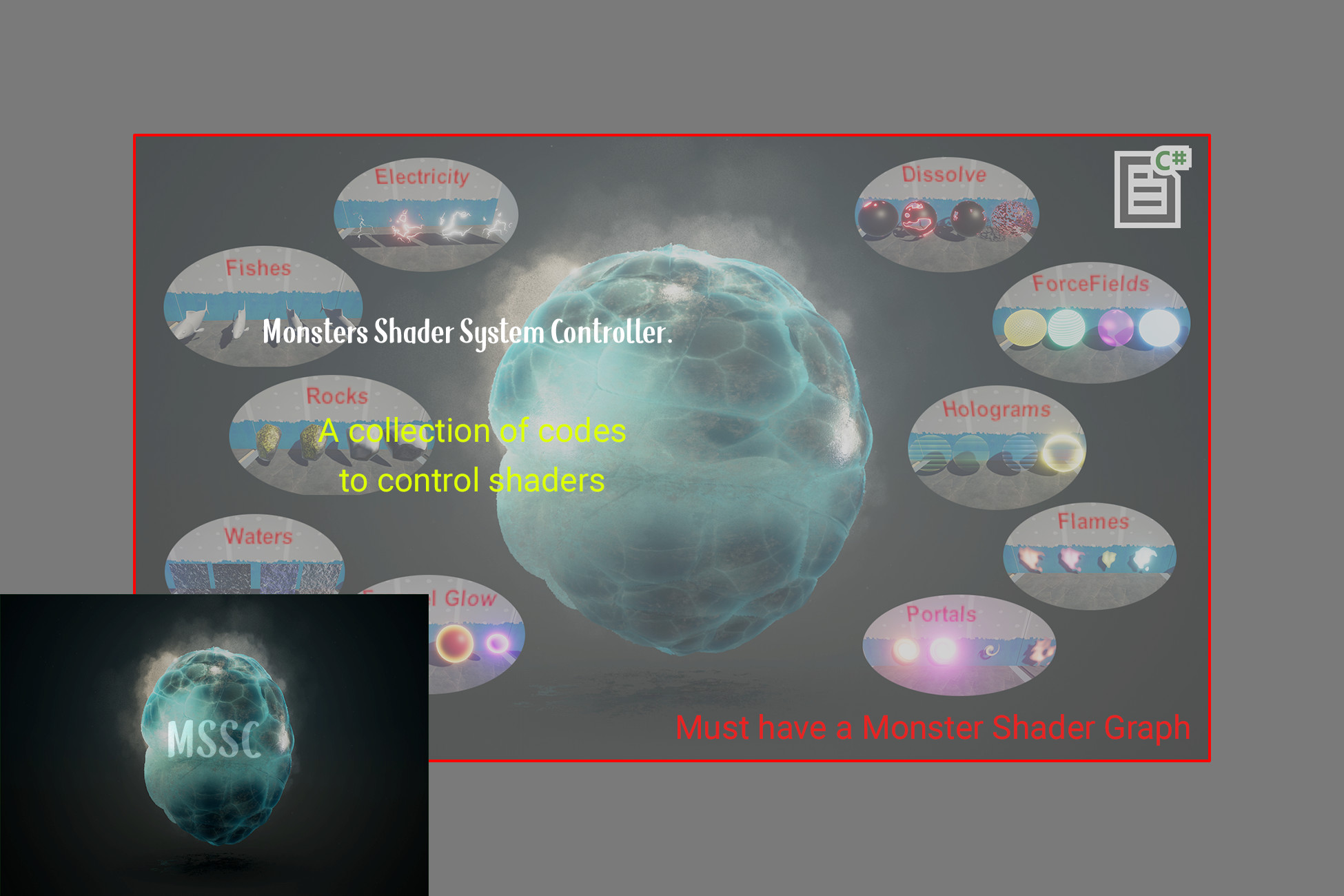 Monster Shaders System Controller | Integration | Unity Asset Store