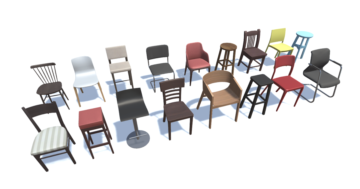 Chairs and Stools | 3D Furniture | Unity Asset Store