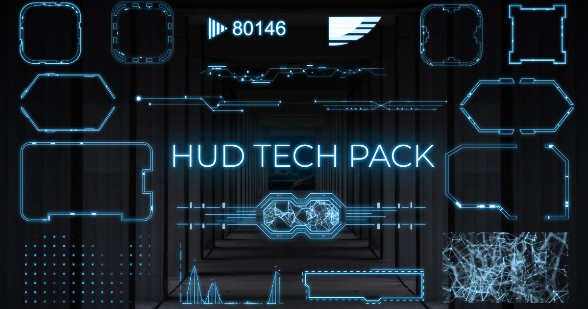 HUD Tech Pack | 2D Textures & Materials | Unity Asset Store