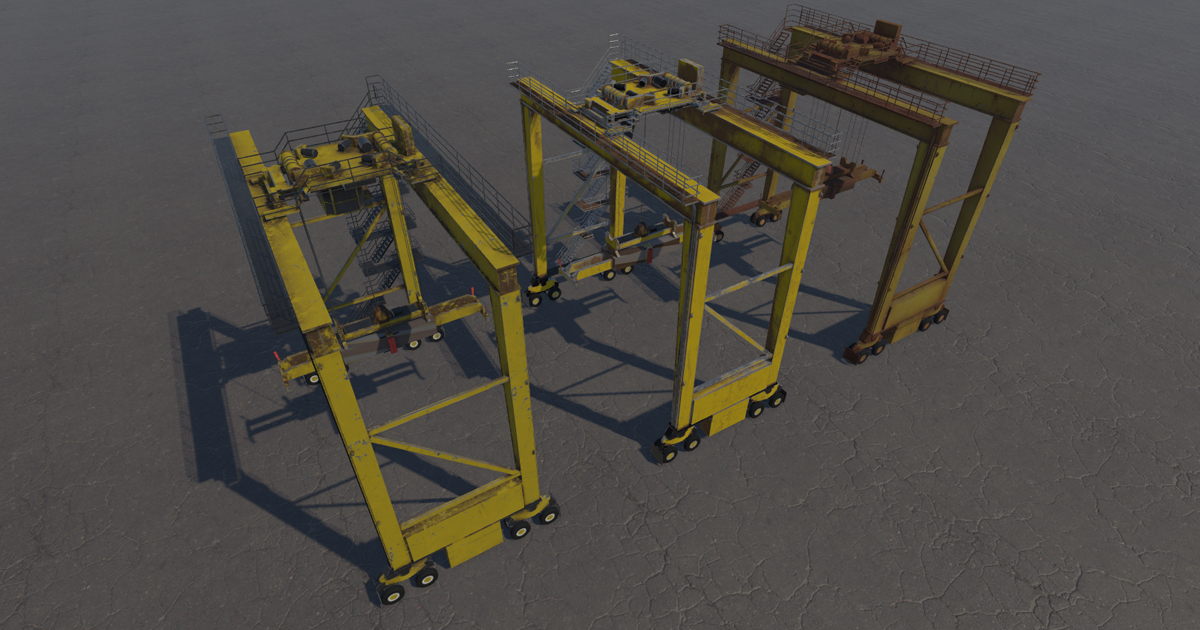 Industrial Harbour Crane | 3D Industrial | Unity Asset Store