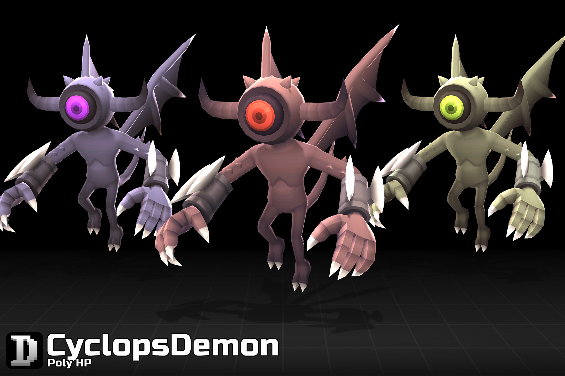 Poly HP - CyclopsDemon | 3D Creatures | Unity Asset Store