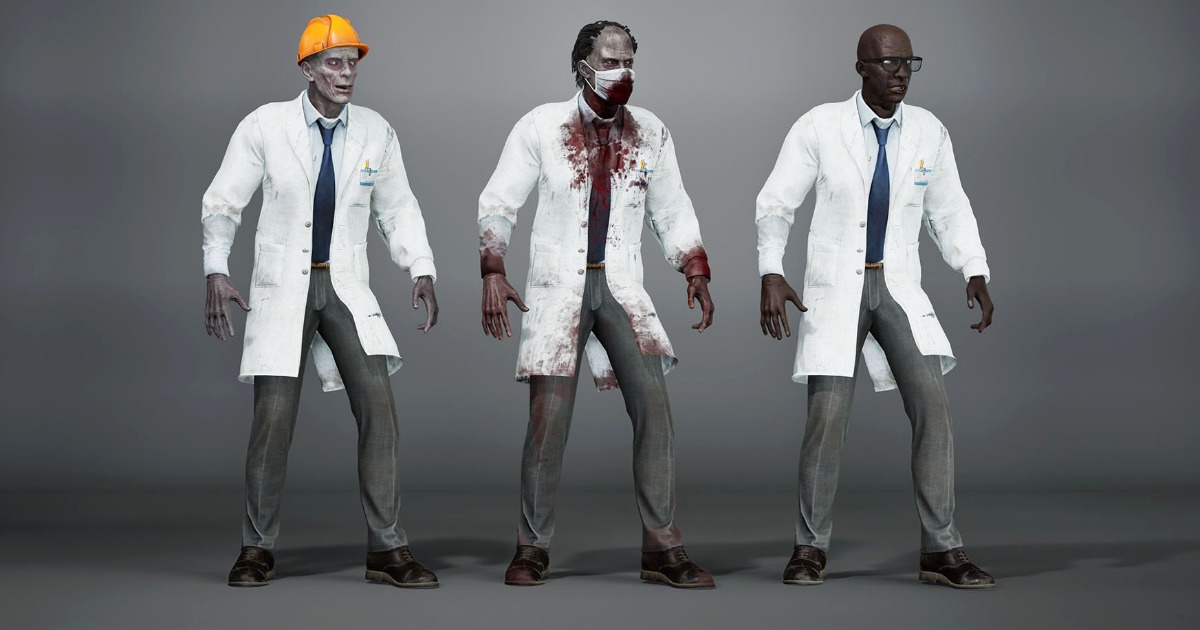 Zombie Professor | 3D Humanoids | Unity Asset Store