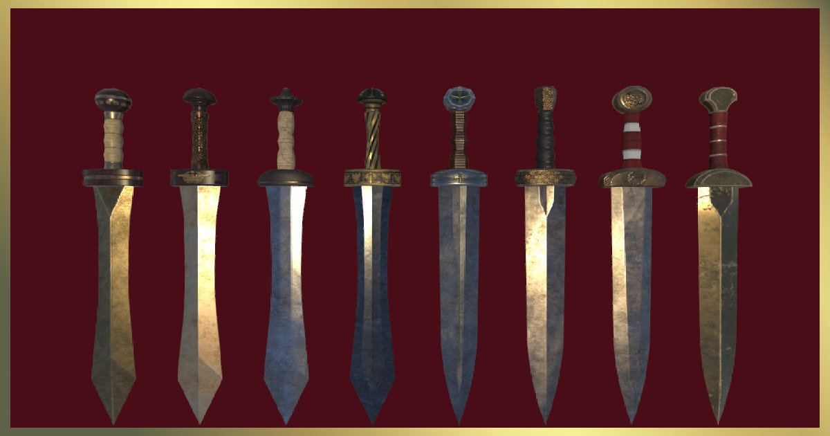 Sword Pack Gladius - Complete | 3D Weapons | Unity Asset Store